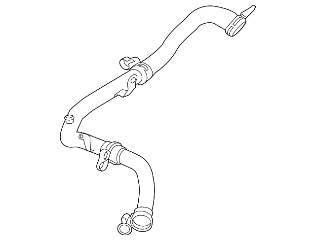 T2H3664 - Engine Coolant Bypass Hose 2017-2019 Jaguar | Land Leaping ...