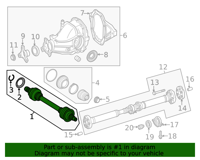 213-350-51-00 - Axle Assembly 2016-2023 Mercedes-Benz | Mercedes-Benz ...