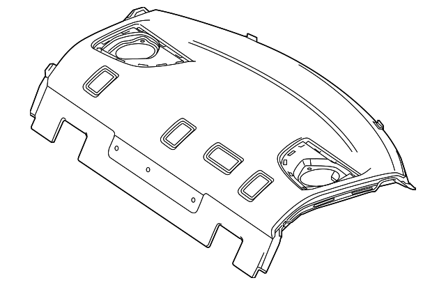 118-690-46-01-9F93 - Pkg Tray Trim 2020-2021 Mercedes-Benz | Mercedes ...