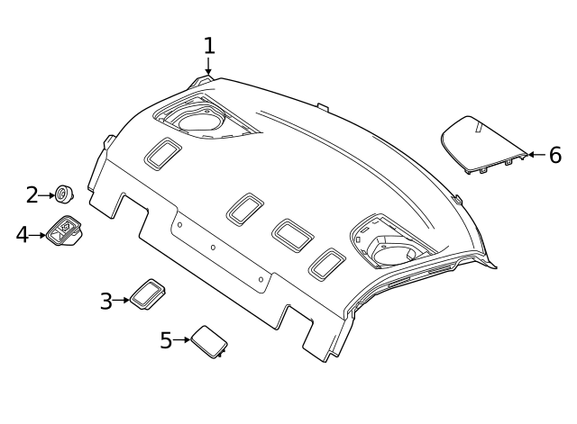 177-868-07-00-9051 - Child Restraint Anchor Plate Cap 2019-2024 ...
