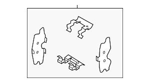 D1080-3JA0A | Nissan Hardware Kit-Front Disc Brake Pad - Genuine OEM ...