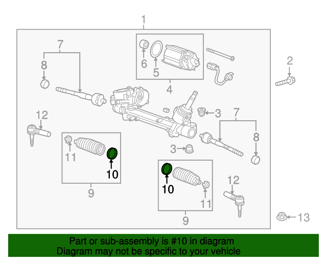 2016-2024 GM Steering Gear Boot Clamp 11547783 GM | GMPartsDirect.com