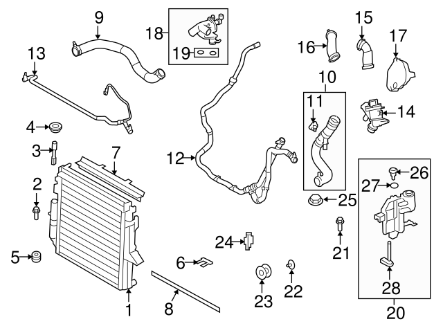 Genuine OEM Auxiliary Radiator Pin Part# PDG500045 Fits 2005-2016 Land ...