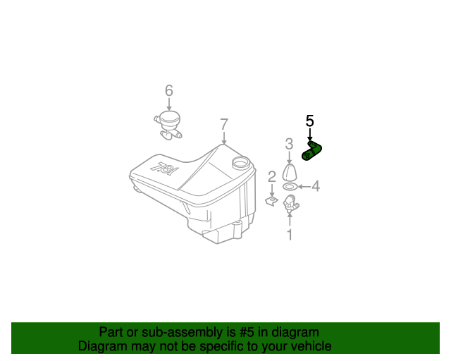 Genuine BMW 61-67-8-252-741 | Washer Hose Support | FREE Shipping on ...