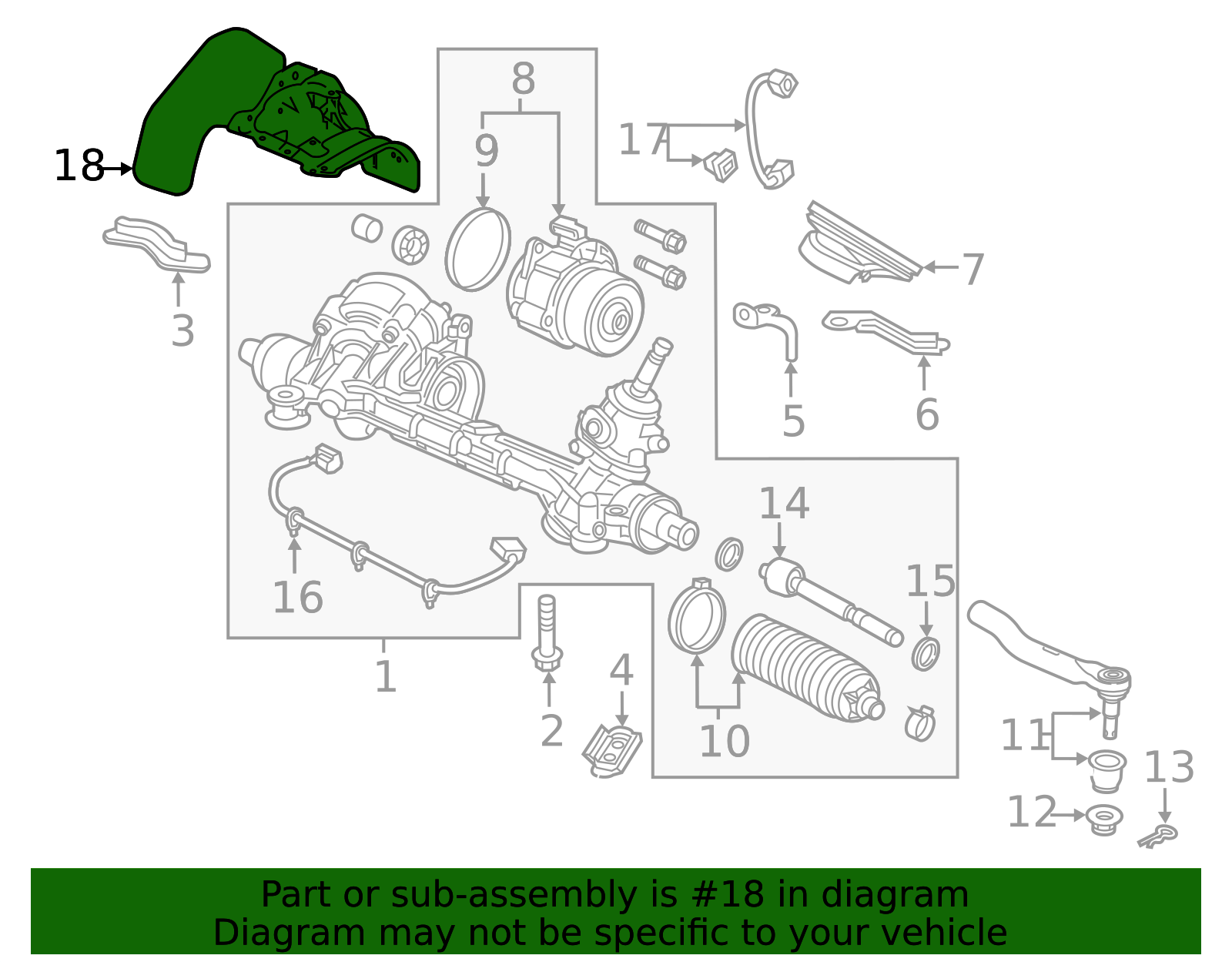 53692-TGH-A00 - 2017-2021 Honda Civic - Plate Power Steering Heat ...
