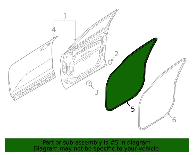82140-S9000 - Door Weather-Strip 2020-2023 Kia Telluride | Kia.Parts Store