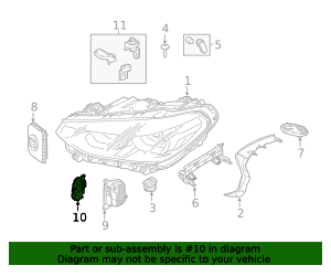 63117466112 - 2018-2021 BMW Led Unit (63-11-7-466-112) | BMW of South ...