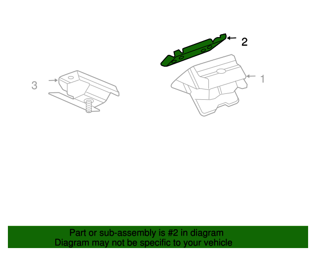 2003-2014 GM Driver Side Engine Mount Engine Side Bracket 25758853 ...
