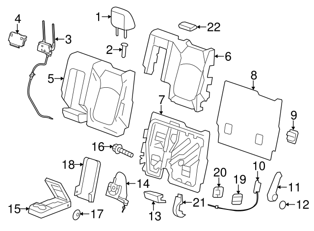 2013-2014 Buick Enclave Armrest - Driver's Side (LH) 22958333 ...
