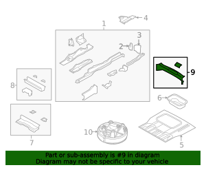 68069599AA - Crosmembe - 2009-2020 Dodge Journey | Mopar Parts Canada