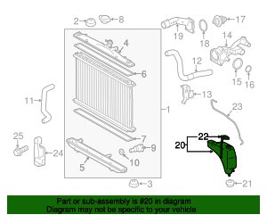 16470-0P040 - Engine Coolant Reservoir 2010-2015 Lexus | AutoNation Parts