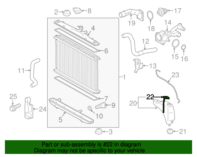16405-0P040 - Engine Coolant Reservoir Cap 2010-2015 Lexus | AutoNation ...