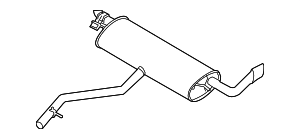 18308648380 - 2014-2019 BMW Exhaust Muffler (18-30-8-648-380) | BMW of ...