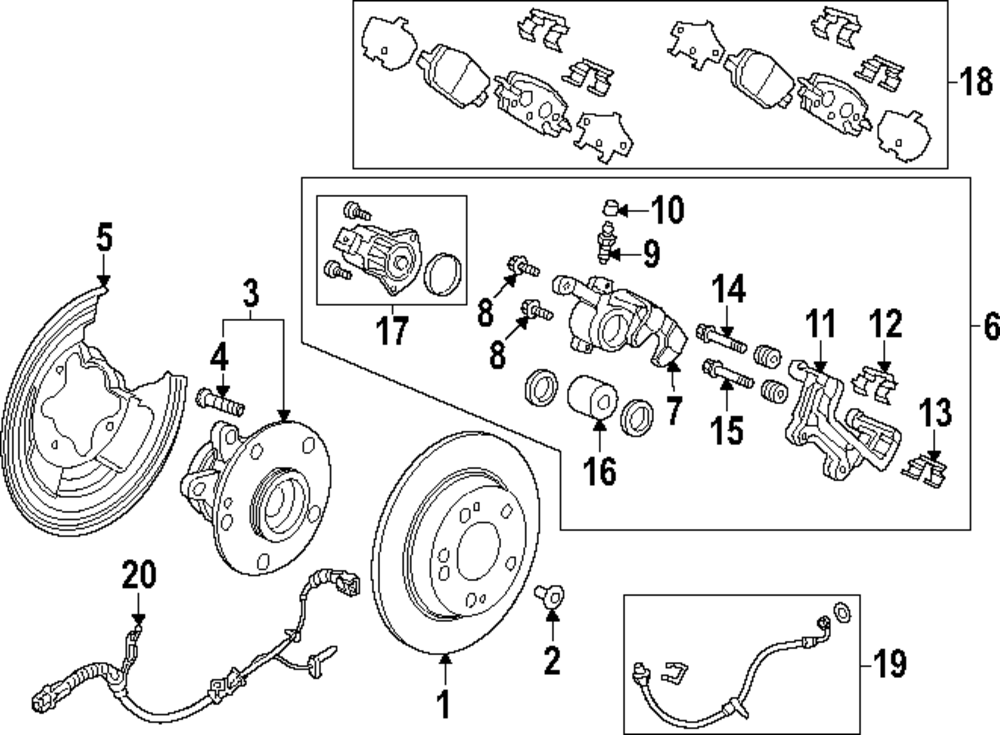 47510-3A0-A01 - 2023-2025 Honda CR-V - ABS Sensor | Genuine Honda Parts