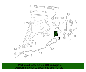 62940-16060 - Pressure Vent - 2004-2020 Toyota | OEM Genuine Parts