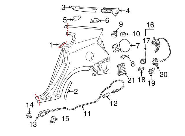 2004-2022 Toyota Pressure Vent 62940-16060 | AutoNationParts.com