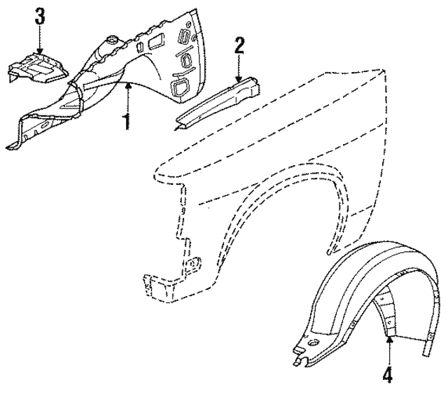 1984 Isuzu I-Mark Upper Reinforced 8942462493 | Isuzu Parts Center