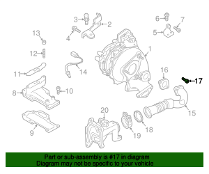 2013-2016 Porsche Cayenne Inlet Pipe Screw N-911-962-01 ...