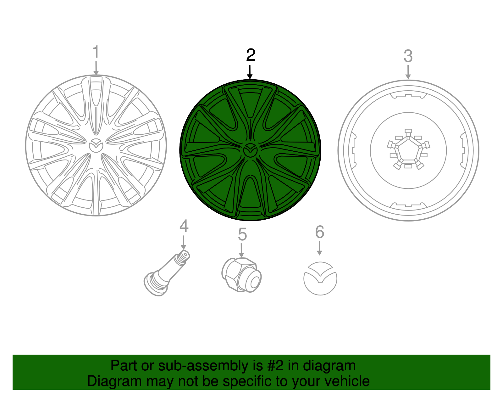 2017-2018 Mazda CX-5 Wheel, Alloy 9965-52-7090 | Retail Performance ...
