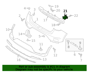 86641-K2100 - Bumper Impact Bar Bracket 2020-2024 Hyundai Venue ...