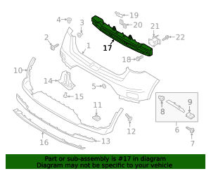 86631-K2100 - Bumper Impact Bar 2020-2023 Hyundai Venue ...