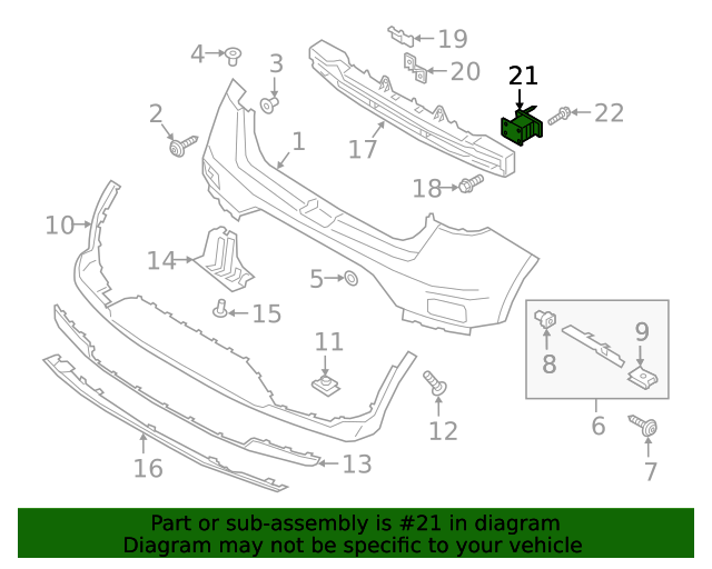 86641-K2100 - Bumper Impact Bar Bracket 2020-2024 Hyundai Venue ...