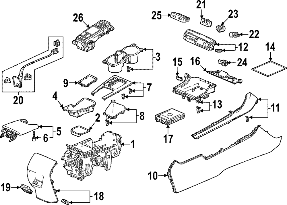 2023-2024 Honda Civic Shift Boot 83443-T60-A31ZA | Honda Factory Parts