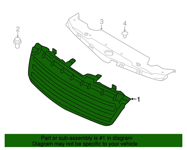 86350-2J001 - Grille 2009 Kia Borrego | Kia.Parts Store