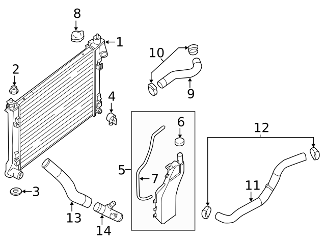 21710-4FU0A - Reservoir Assembly 2017-2019 Nissan Sentra | Nissan Parts & Accessories Online