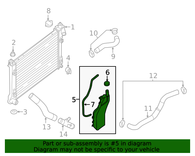 21710-4FU0A - Reservoir Assembly 2017-2019 Nissan Sentra | Nissan Parts & Accessories Online
