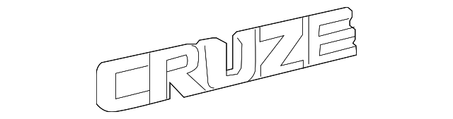 2016-2019 Chevrolet Cruze Driver Side Rear Compartment Lid Cruze Logo ...