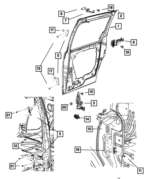 Sliding Cargo Door for 2018 Dodge Grand Caravan | My Mopar Parts