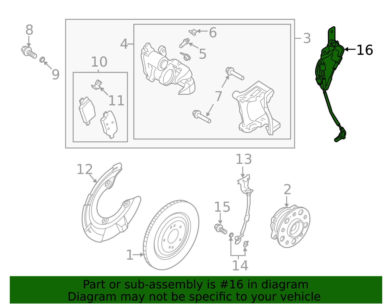 Genuine Rear Speed Sensor for 2021-2025 Genesis GV80 | Part# 59796 ...