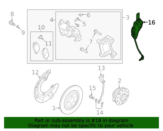 2021-2023 Genesis GV80 ABS Wheel Speed Sensor 59795-T6100 | QuirkParts