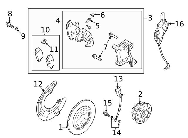 Genuine OEM Brake Hose Gasket Part# 58797-1R000 Fits 2010-2024 Hyundai ...