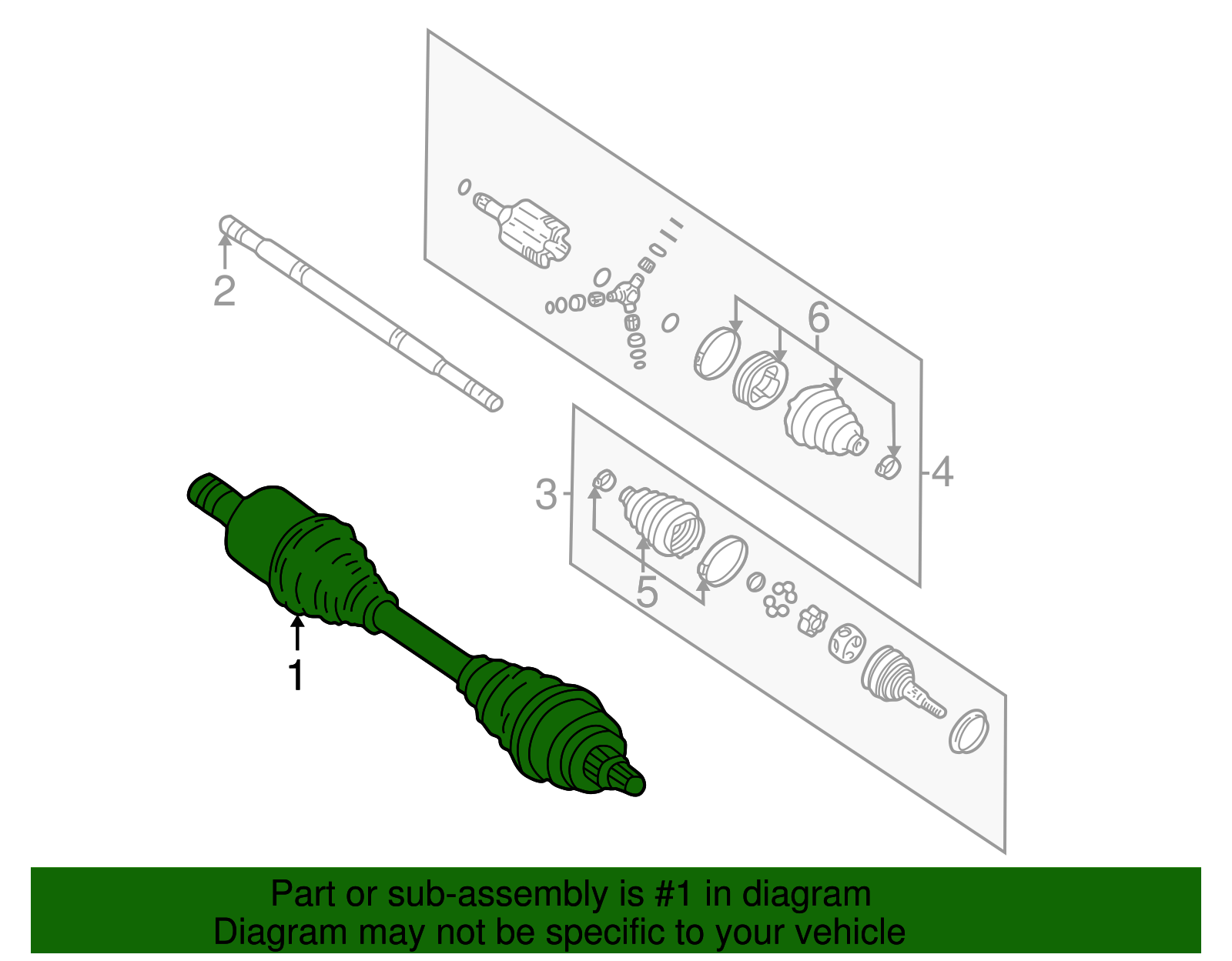 26077126 - Shaft Kit 2000-2005 GM | Big 3 Auto Parts