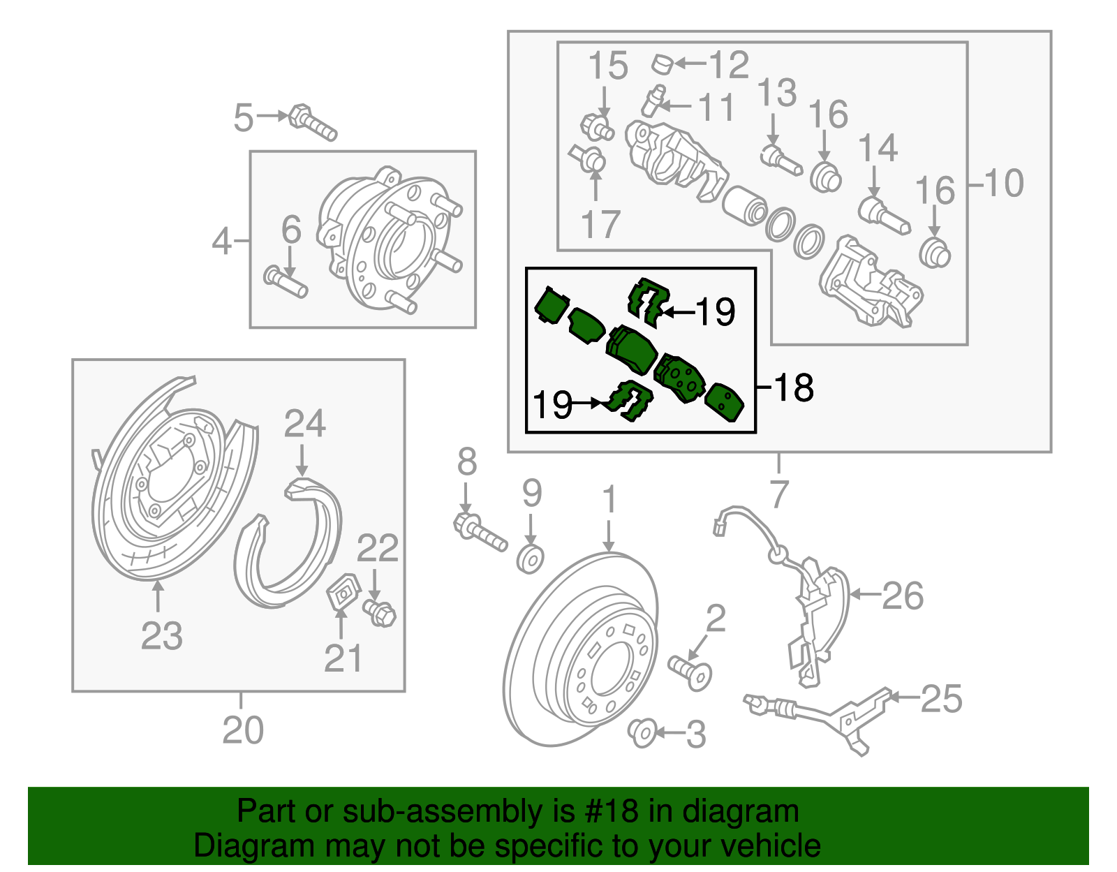 58101-D4A10 - Disc Brake Pad Set Front 2016-2020 Kia Optima | Kia.Parts