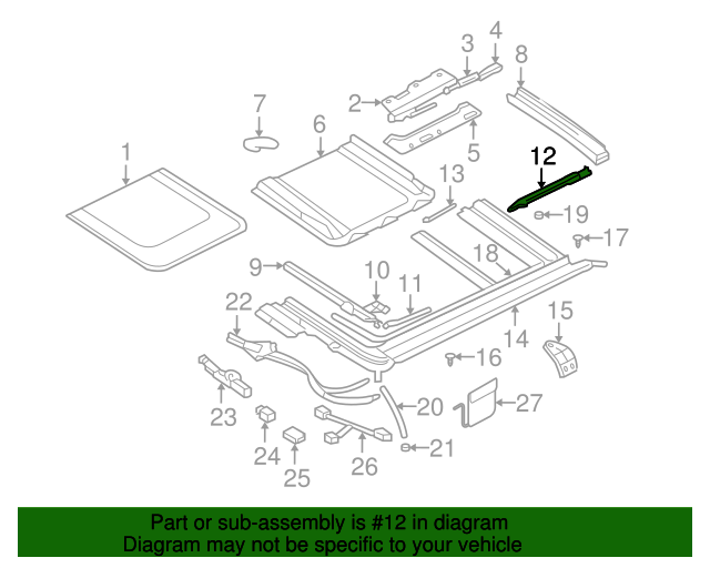 81638-26000 - Air Deflector Link - 2002-2006 Hyundai Santa Fe | World ...