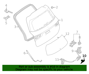 166-740-18-00-64 - Lift-Gate Lock Striker Plate 2014-2024 Mercedes-Benz ...