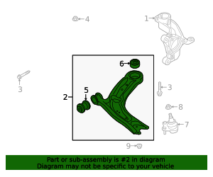 2019-2024 Audi Q3 Lower Control Arm 3Q0-407-152-S | Audi USA Parts