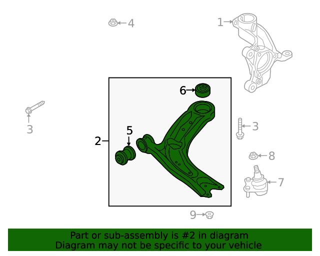 3Q0-407-152-S - Suspension Control Arm 2019-2024 Audi Q3 ...