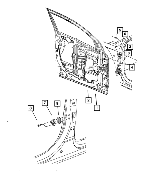 Front Door for 2012 Dodge Caliber | Mopar Wholesale Parts