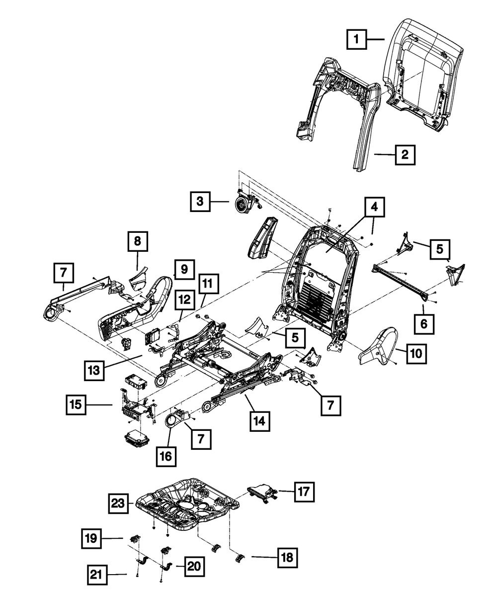 68175313AC - Seat Adjuster 2014-2022 Mopar | AutoNation Parts