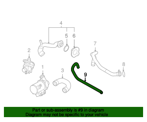 11537519494 - 2006-2011 BMW Inlet Hose (11-53-7-519-494) | BMW of South ...
