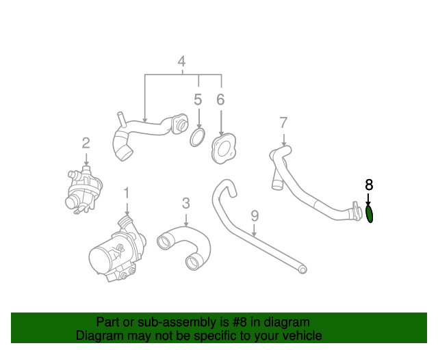 Genuine BMW 11-53-7-545-278 | Engine Coolant Pipe O-Ring | FREE ...