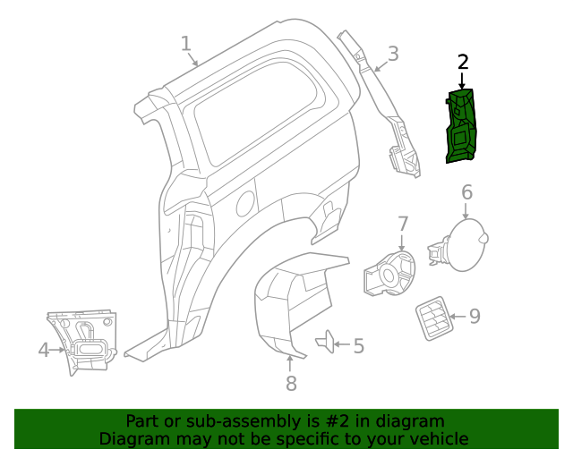2008-2020 Mopar Tail Lamp Pocket - Driver's Side (LH) 4894773AD ...