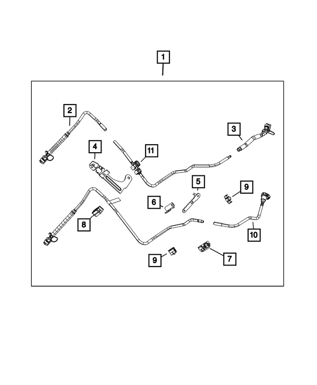2020-2022 Ram 1500 Fuel Return Tube 68307776AB | Mopar Estores