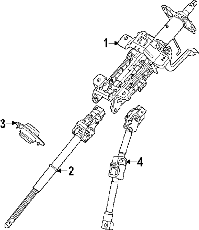 2024 Ford Ranger Column Assembly MB3Z-3C529-G | TascaParts.com