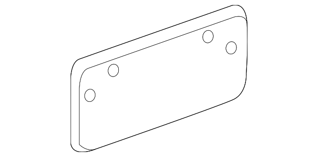 2015-2018 Audi License Bracket 8U0-827-113-B-9B9 | OEM Parts Online
