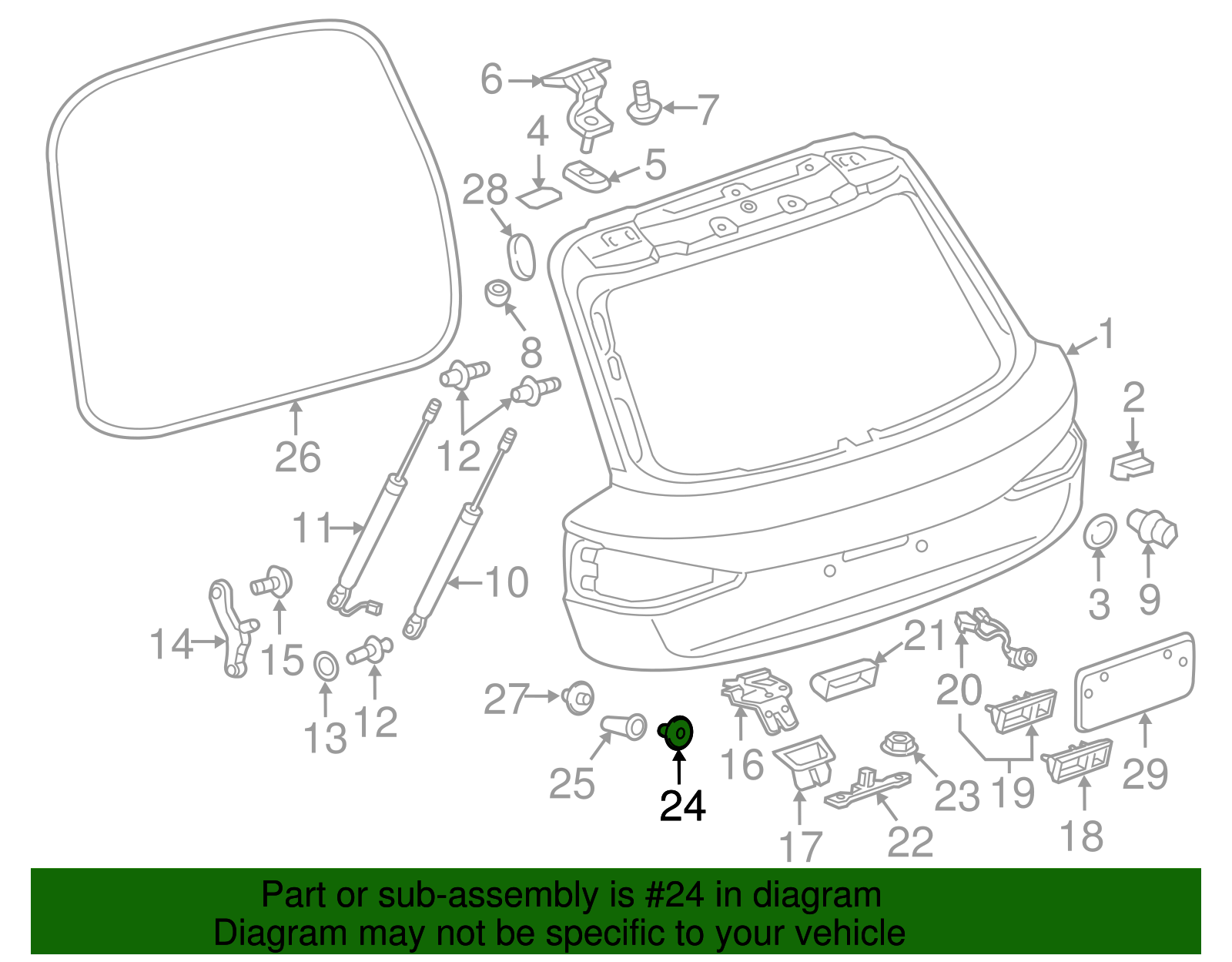2015-2024 Audi Bumper Cover Retainer Screw 8X0-827-654 | OEM Parts Online